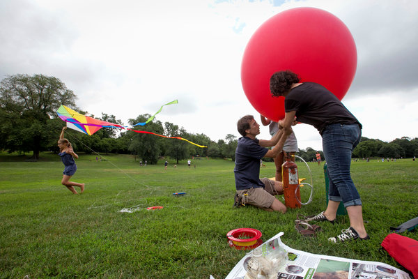 From Behind the Mounds: Aerial Balloon Mapping - Freshkills Park