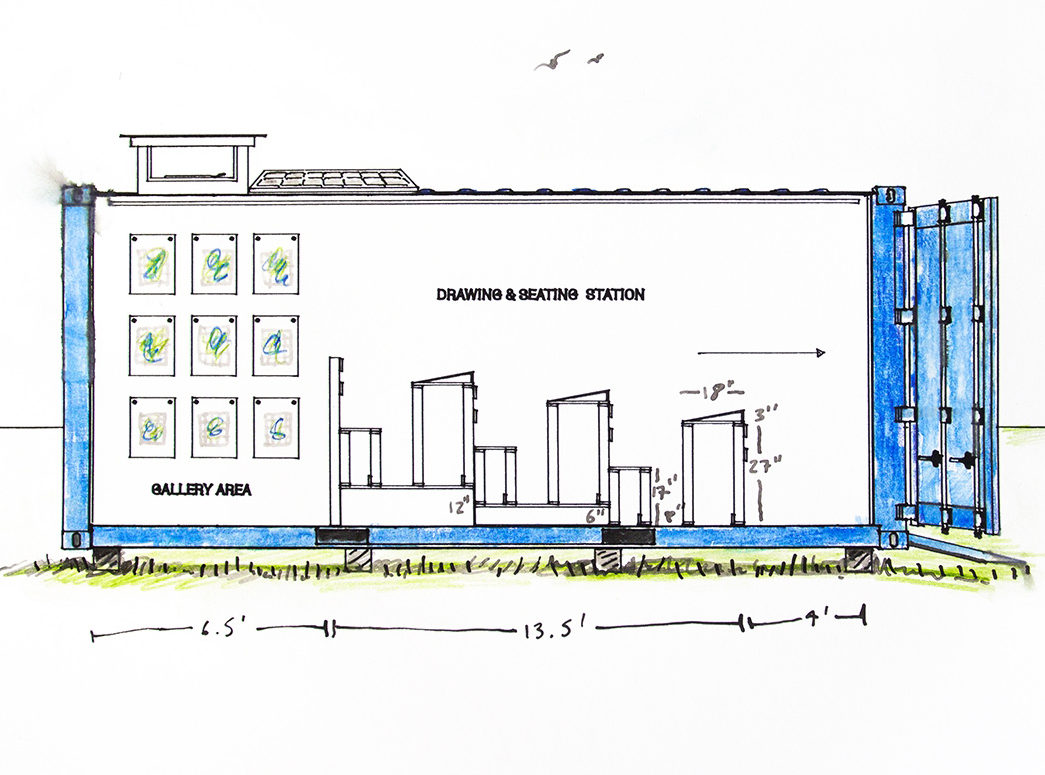 Fastnet Provides New Space for Drawing Workshops - Freshkills Park