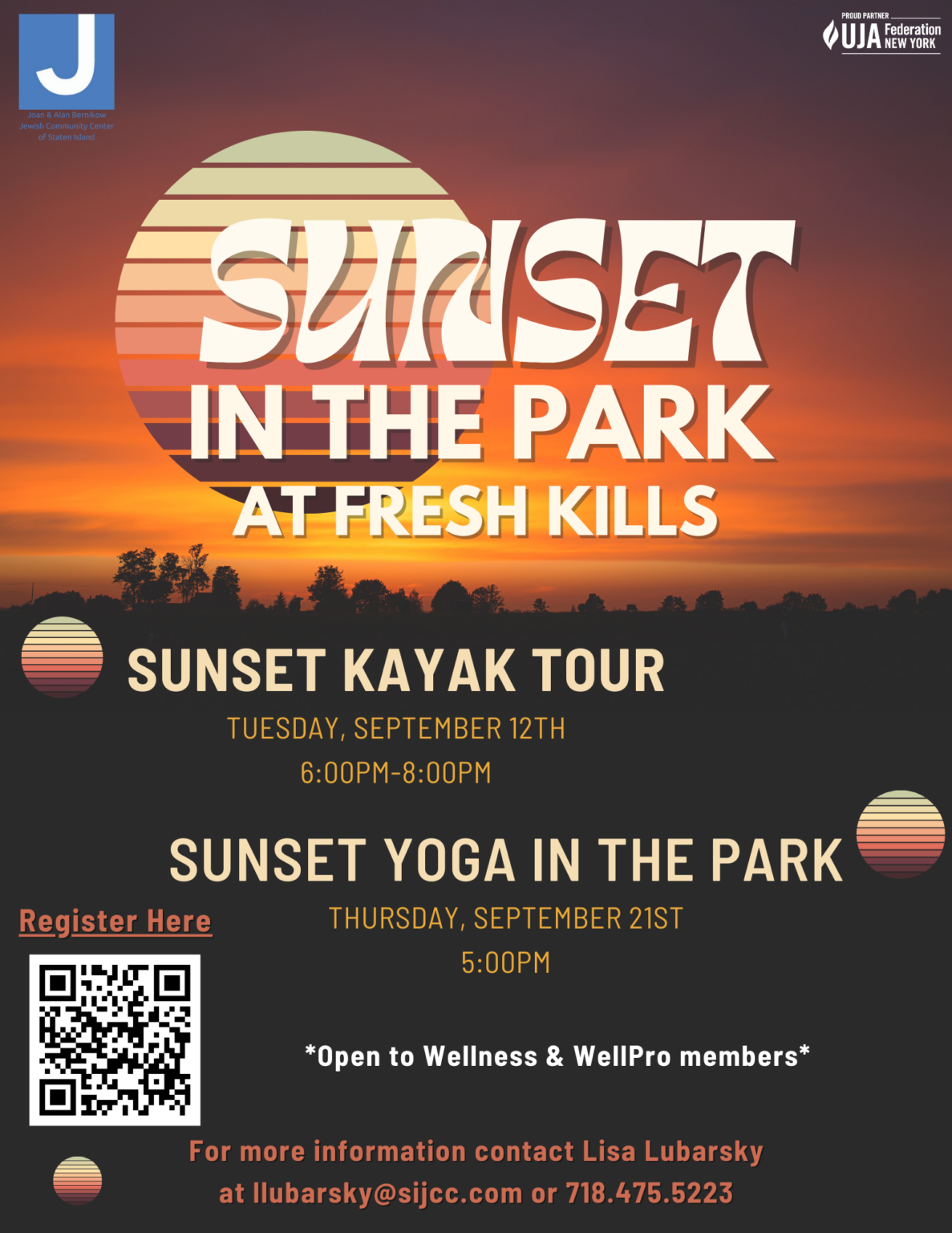 Sunset Yoga with the JCC and 5 Boro Power Yoga - Freshkills Park